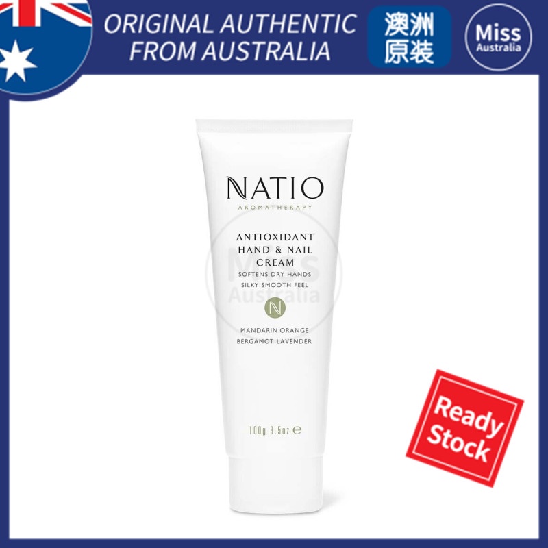 Natio Antioxidant Hand & Nail Cream Softens Dry Hands Silky Smooth Feel ...