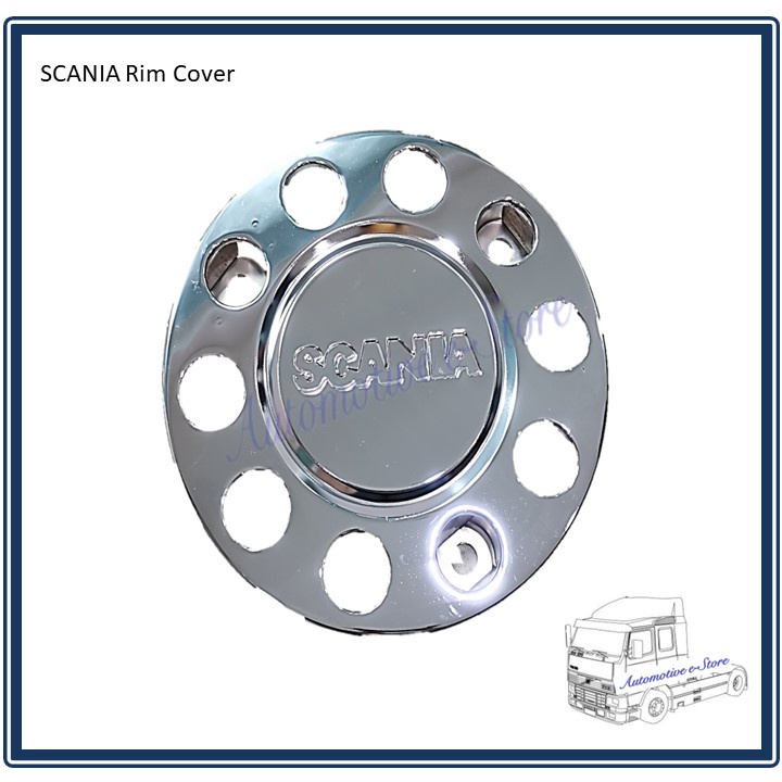 [READY STOCK] 10 HOLES CHROME Rim Cover VOLVO SCANIA Truck (1pc ...