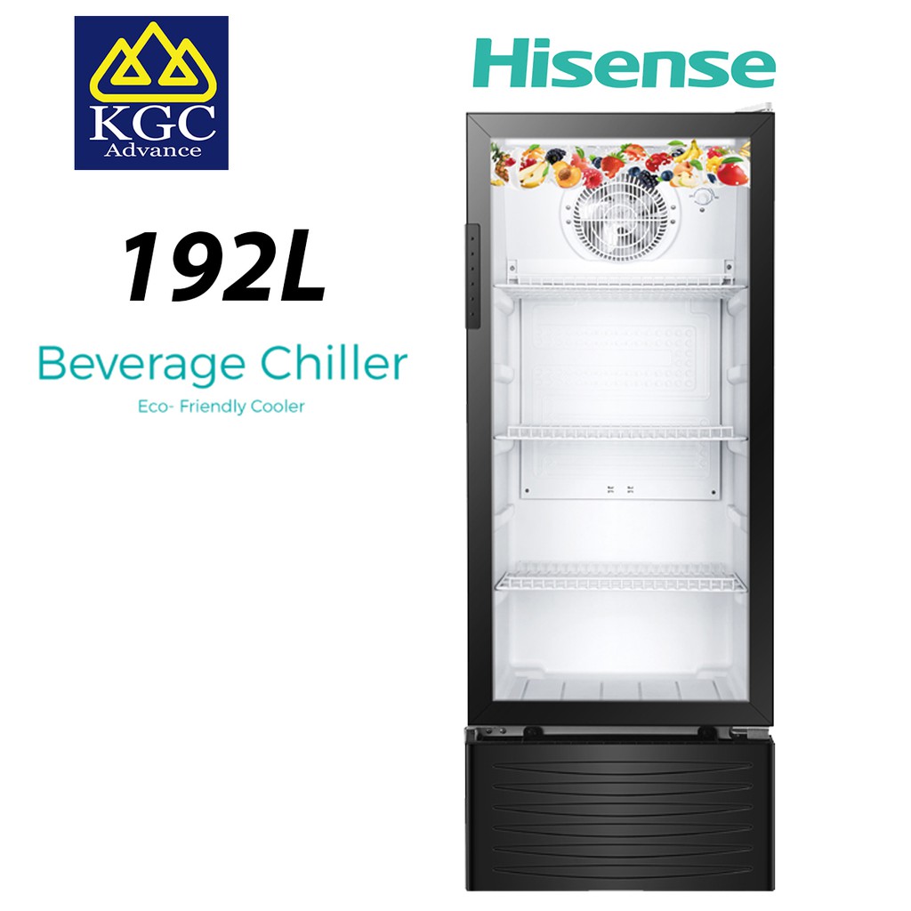 [Free Ship] Hisense Commercial Chiller (192L) HSC-192FLB | Shopee Malaysia