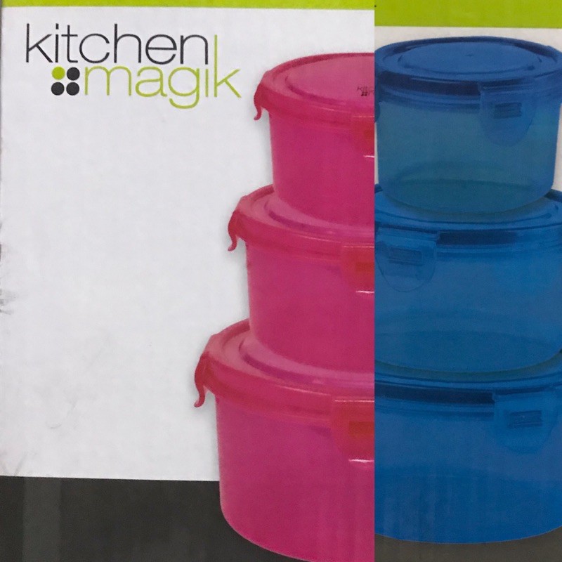 Avon Kitchen Magik 3Pieces Round Shaped Microwaveable Leak Proof ...
