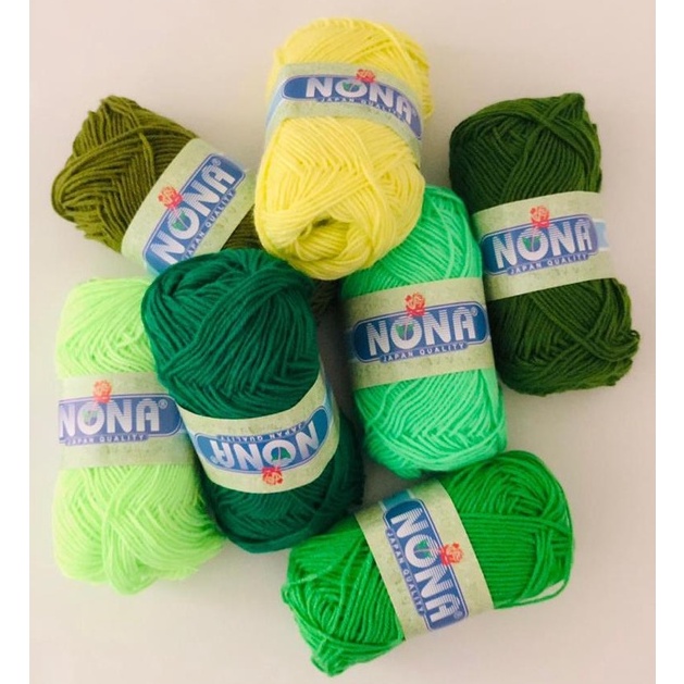 Warna2 Hijau - Benang Kait Brand NONA - 1PKT (5biji) / NONA Brand ...