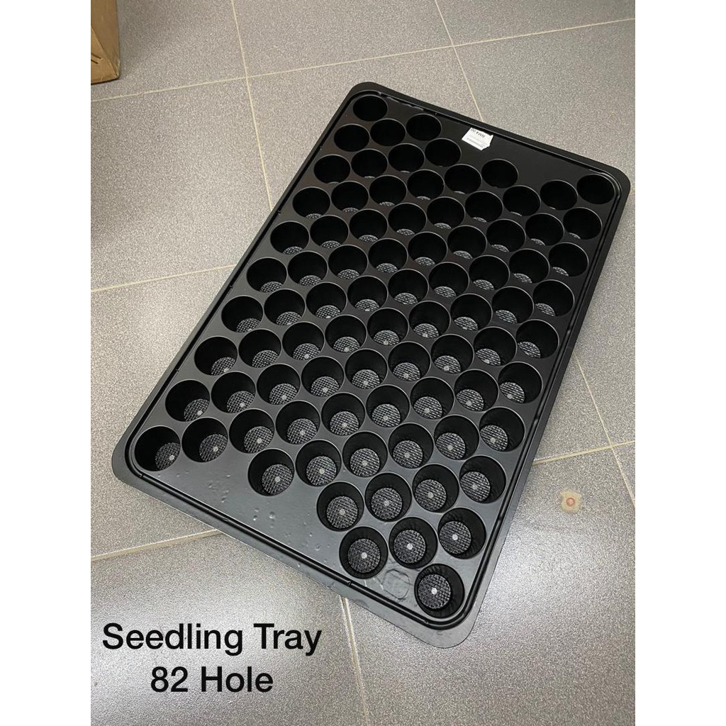 ( 5 pcs @ 10 pcs ) 82 HOLES SEEDLING TRAY BEKAS SEMAIAN PLASTIC NURSERY ...