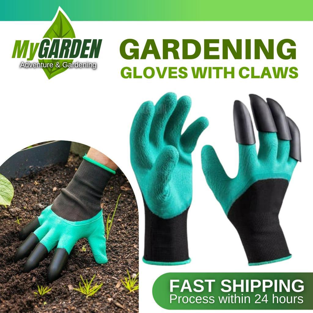 GARDENING GLOVE CLAWS FINGER RIGHT HAND PLANTING DIG SOIL EASY SAFETY ...