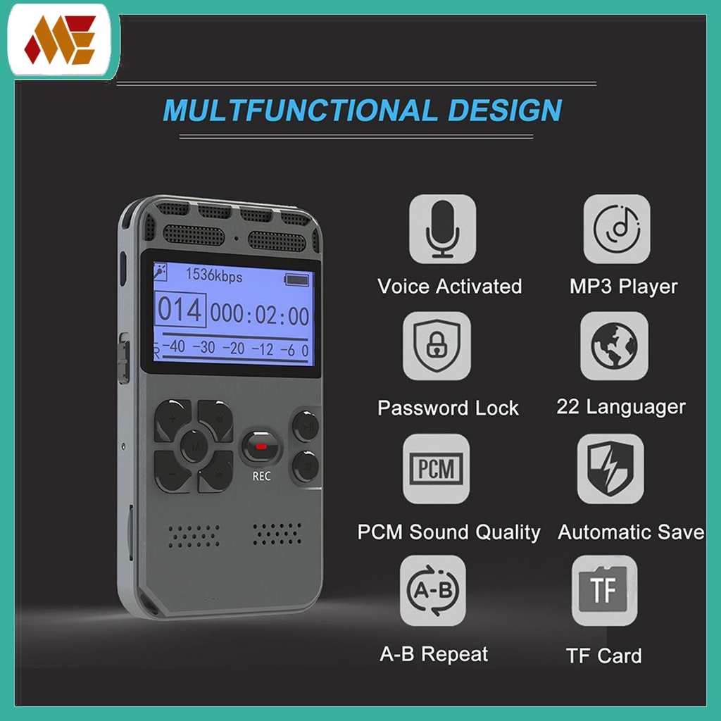 V35 Professional Voice Recording Device With Time Display/Voice Audio ...
