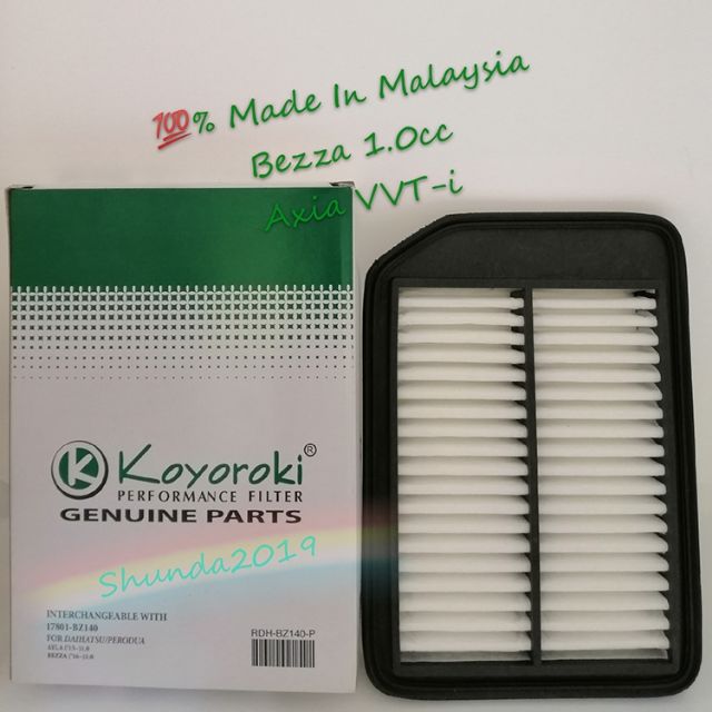 Air Filter Koyoroki Bezza 1.0cc/Axia VVT-i 17801-BZ140 | Shopee Malaysia