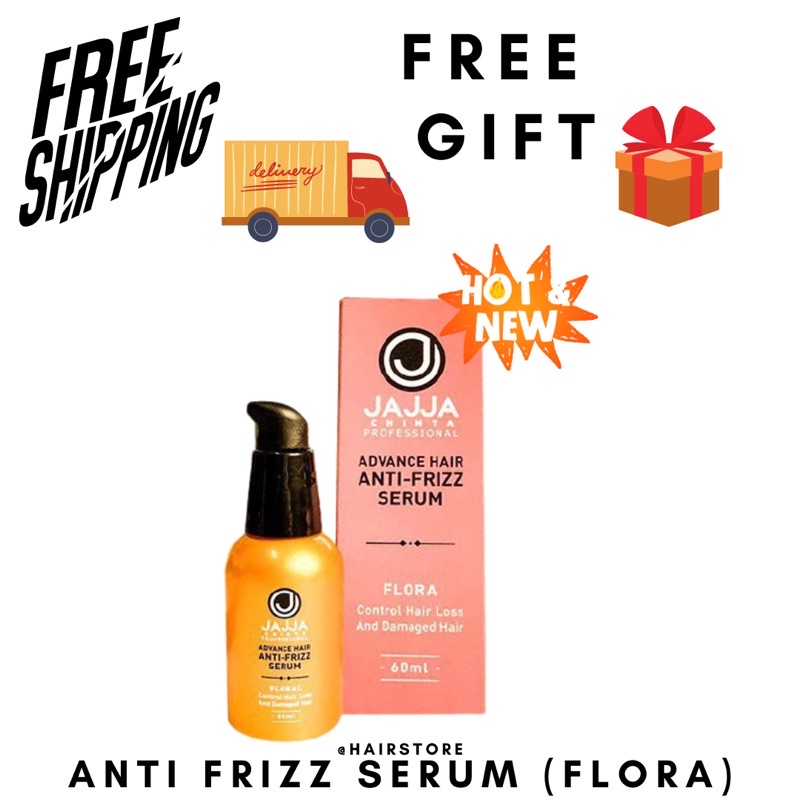 🔥ORIGINAL 💯 🔥ANTI FRIZZ SERUM FLORA/ SERUM LURUS RAMBUT/HAIR SERUM FREE ...