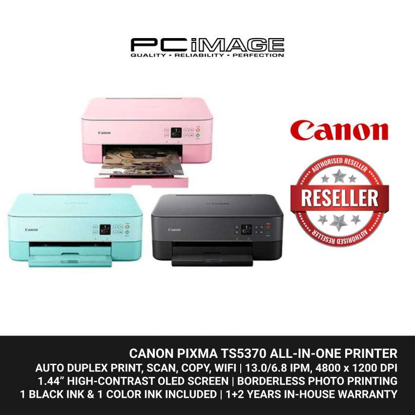 Canon Pixma TS5370A Compact Wireless Photo All-in-One Inkjet Printer ...