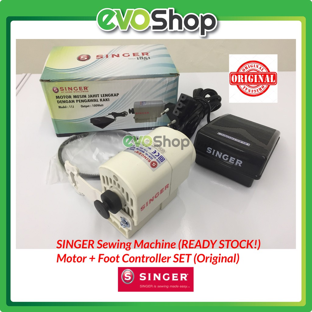 SINGER Sewing Machine Motor 11J + Foot Controller (SET) ORIGINAL Motor ...