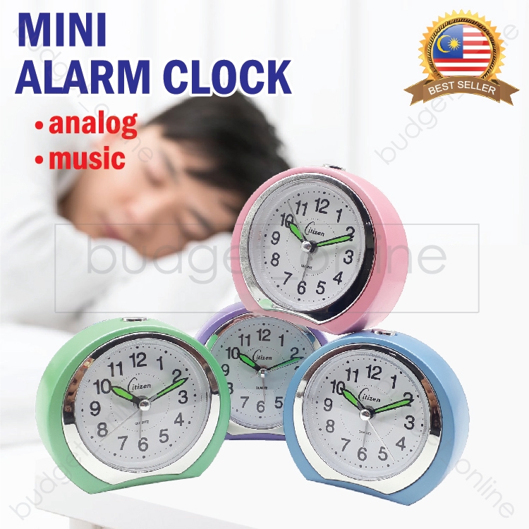 Mini Classic Mini Alarm Clock Analog Snooze Table Bedroom Office/Jam ...