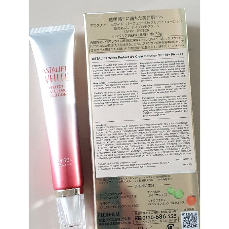 Astalift White Perfect UV Clear Solution SPF50 30gr..!! | Shopee Malaysia