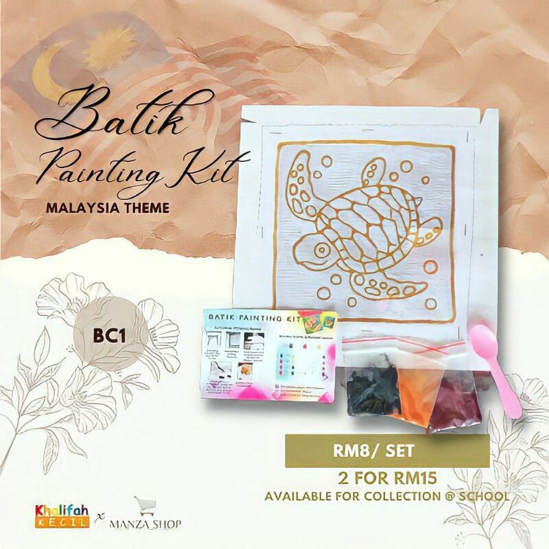 BATIK PAINTING KIT (MALAYSIA THEME) | Shopee Malaysia
