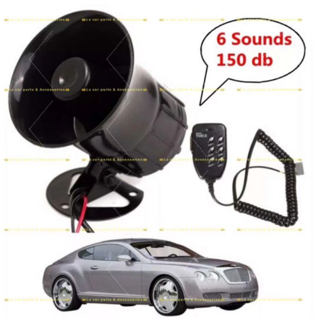 6 Tone sound doki toki mic talking ambulance buzzer fireman speaker 警察 ...