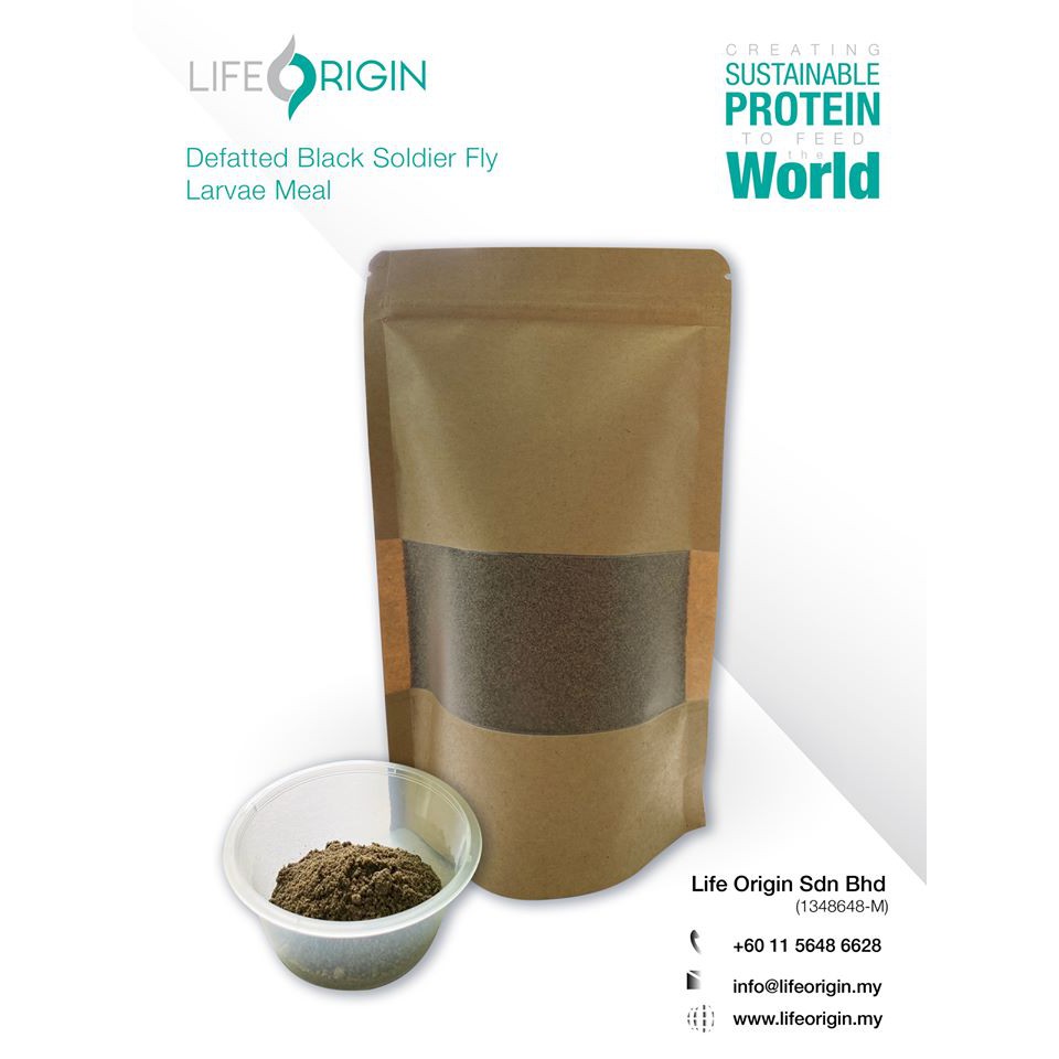 Defatted Black Soldier Fly Larvae Meal Powder, BSFL Powder Supplement ...