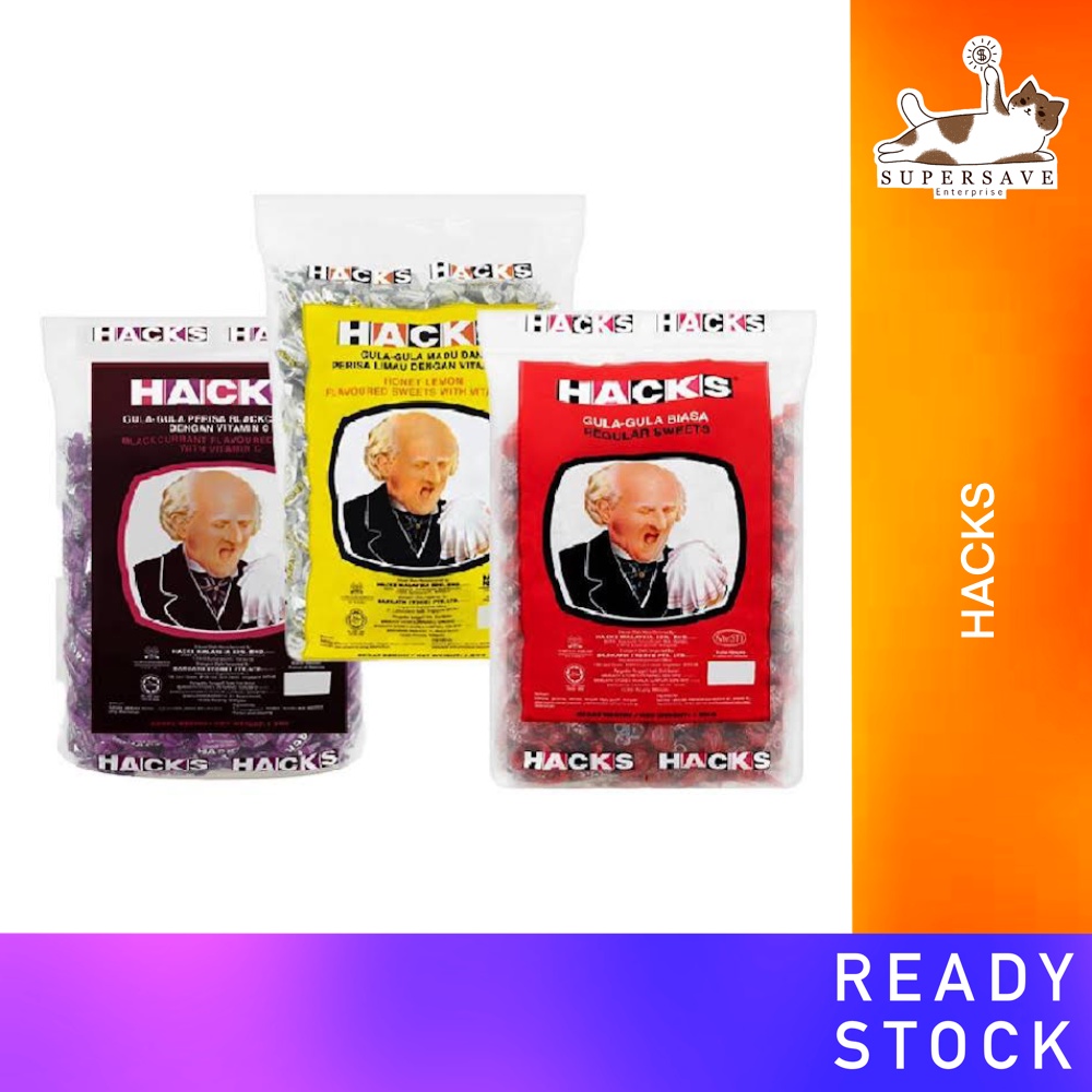 [READY STOCK] Hacks Cough Candy 1.5kg (Original / Blackcurrant / Honey ...