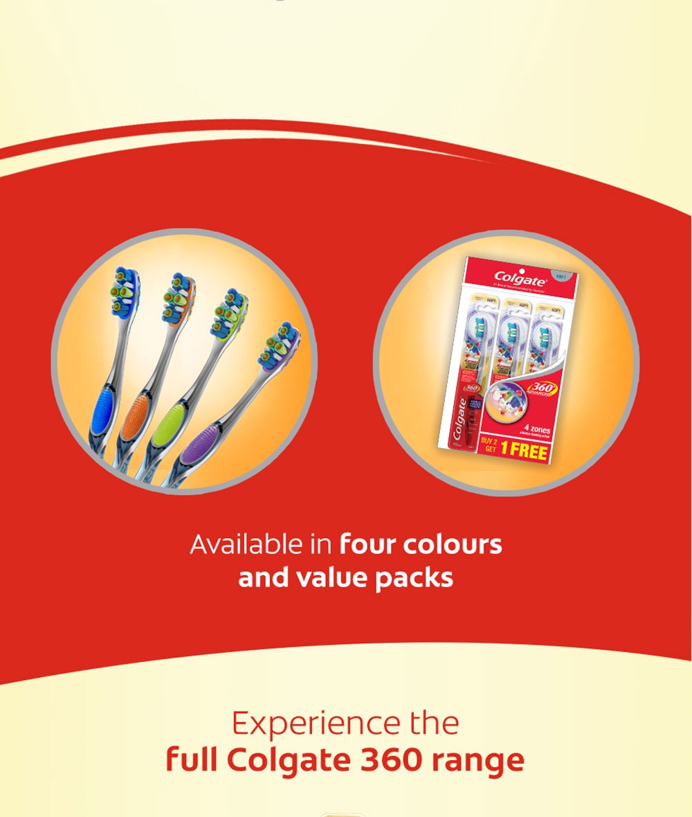 Colgate 360 Advanced Toothbrush Valuepack 3s (Soft) | Shopee Malaysia