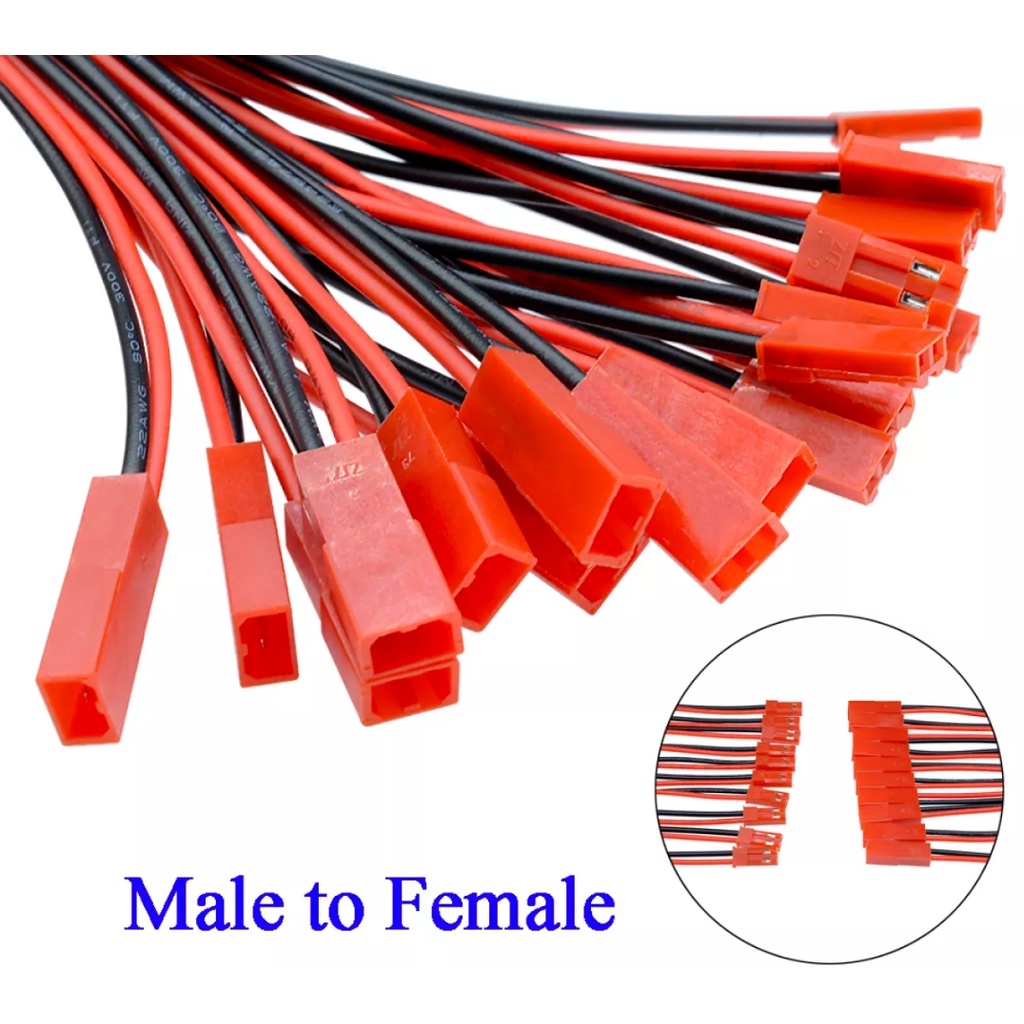 JST RC Lipo lithium battery plug 100mm Model Socket Connector Cable ...