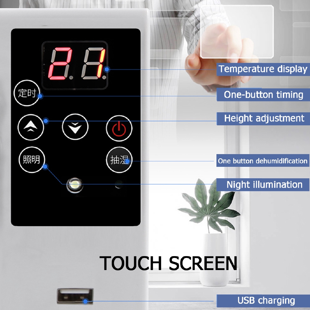 1100W Desktop Air Conditioner Cold/Heat Dual Use 220V/AC With Remote ...