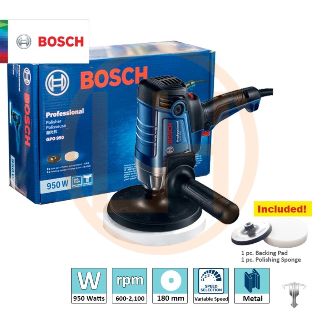Bosch GPO 950 Professional 950 W Vertical Polisher Power Tool | Shopee ...