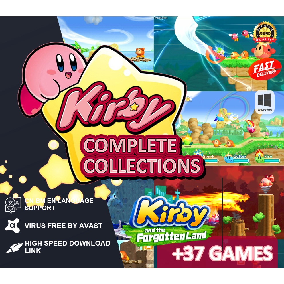 【PC Games】Kirby 37 in 1 2022 Full Collections【Windows PC Games】【Install & Play】【No Sign In ...
