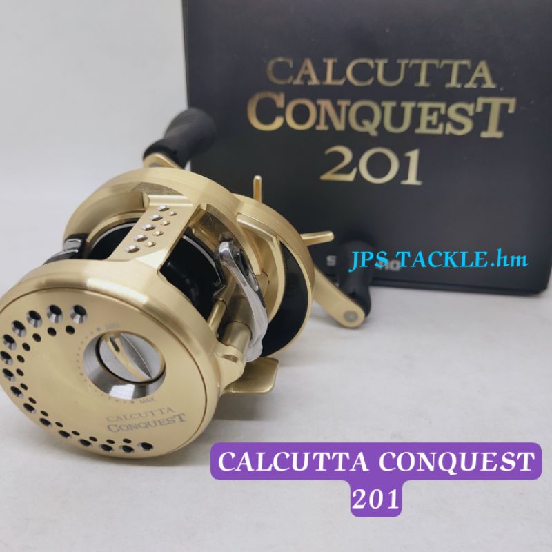 Shimano Calcutta Conquest 201 Left handle mesin drum shimano Japan ...