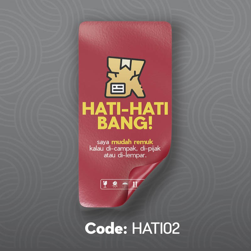 [WDCPrint] Fragile Sticker Happy | Funny Fragile Sticker | Portrait ...