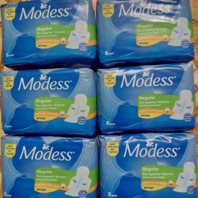 [Combo 6 Packs] Modess Sanitary Napkin 8 Pieces (Cycle) | Shopee Malaysia