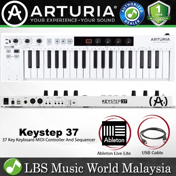 Arturia Keystep 37 Keys Midi Controller And Sequencer Keyboard - White (Key Step) | Shopee Malaysia