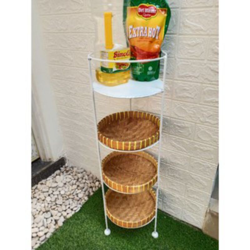 2in1 onion rack can make a place for oil, soy sauce, spices | Shopee ...