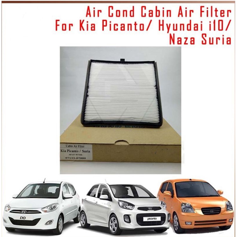 KIA PICANTO HYUNDAI I10 ATOS NAZA SURIA SUTERA AIR COND CABIN FILTER ...