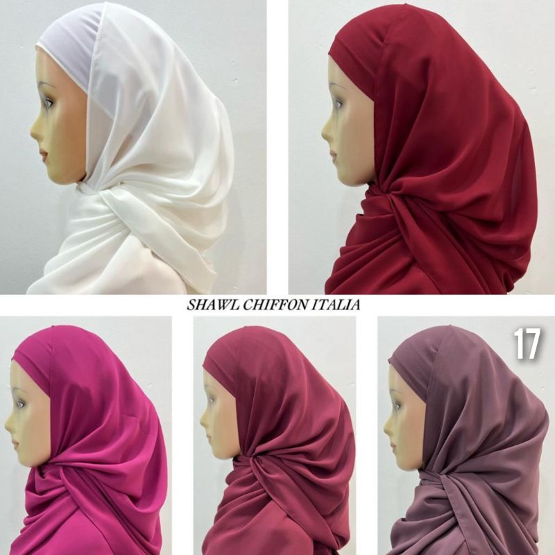 shawl Italian silk chiffon shawl chiffon | Shopee Malaysia