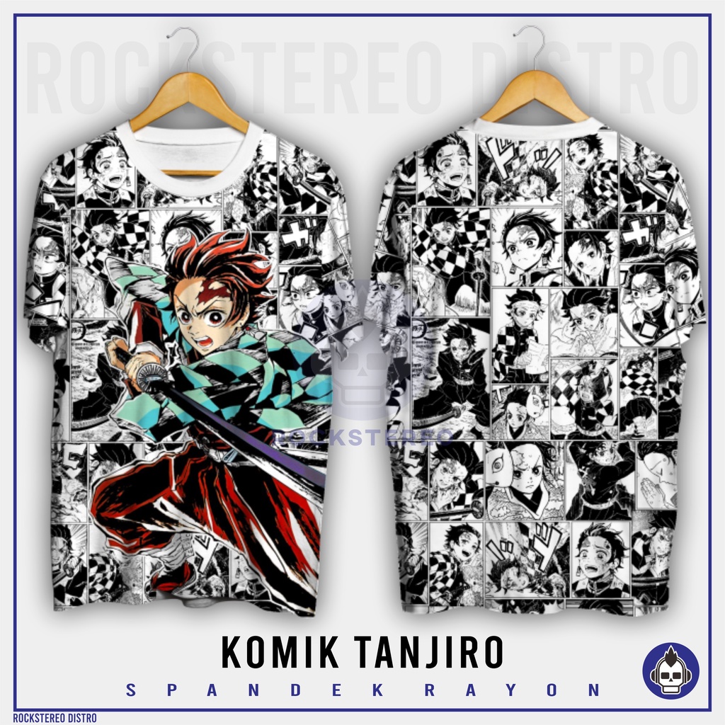 Anime DISTRO FULL PRINT T-SHIRTS -[ DEMON SLAYER / NEZUKO / ZENITSU ...