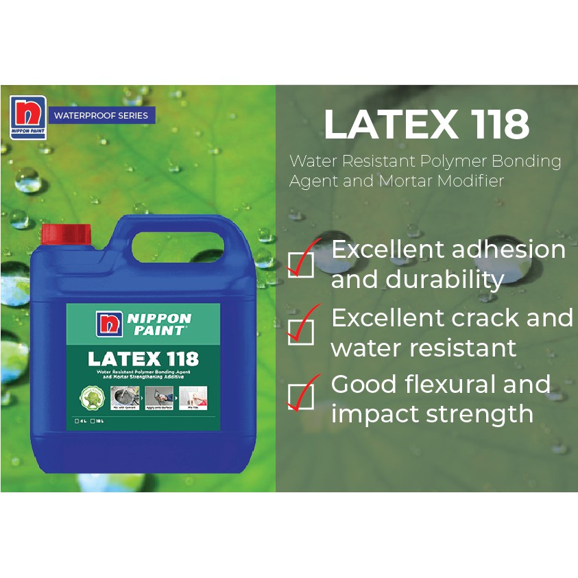 Nippon Latex-118 Water Resistant Polymer Bonding Agent and Mortar ...