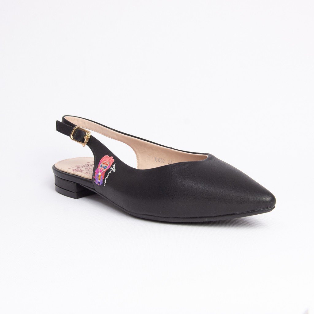 DISNEY X ELISA LITZ: FROZEN II ANNA SLINGBACKS FLATS - BLACK | Shopee ...