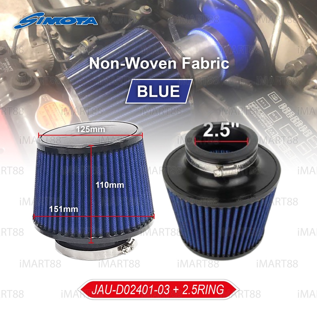 WORKS ENGINEERING SIMOTA Air Filter 2.5"-6" Non Woven Fabric Stainless ...