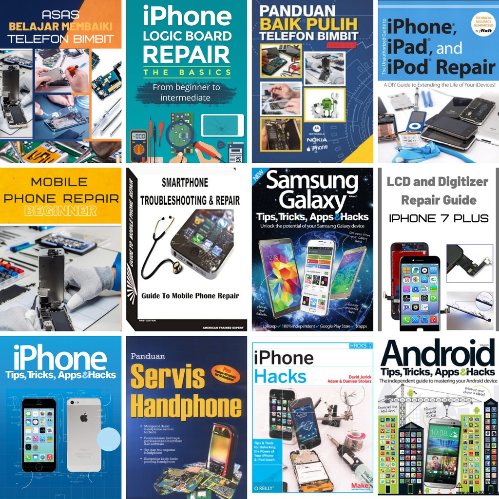 (20 buku digital) Panduan / Belajar Membaiki Telefon Bimbit / Teknik ...