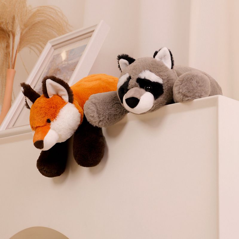 65cm Lazy Style Raccoon Fox Crocodile Sloth Plush Toy Soft Stuffed ...