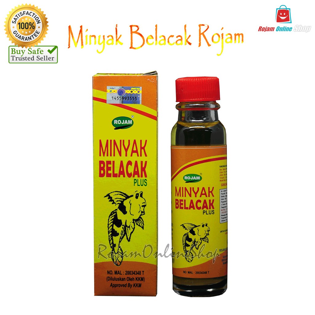 💯 ORIGINAL Produk Minyak Belacak Plus ROJAM 25ml Minyak Ikan Belacak ...