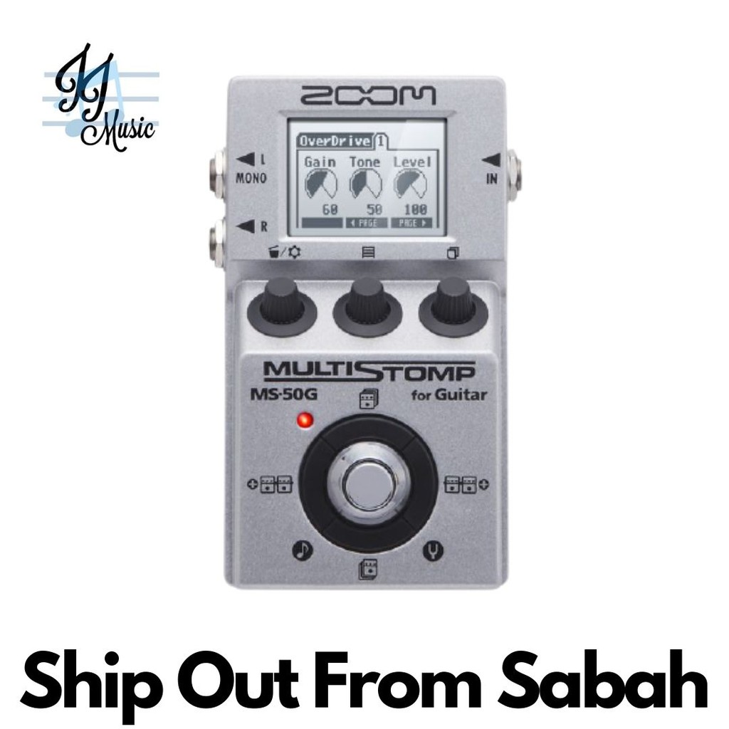 Zoom MS-50G, MultiStomp Guitar Pedal (MS50G) | Shopee Malaysia