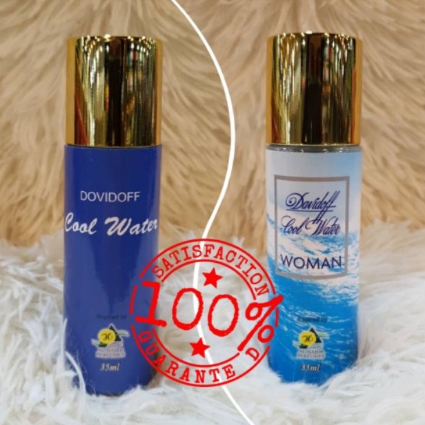 Cool Water Men & Cool Water Women by David off 35ml Bottle Body Mist ...
