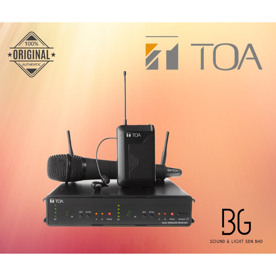 TOA WS-402 Dual Channel Lavalier and Handheld Wireless Set (WS402) | Shopee Malaysia