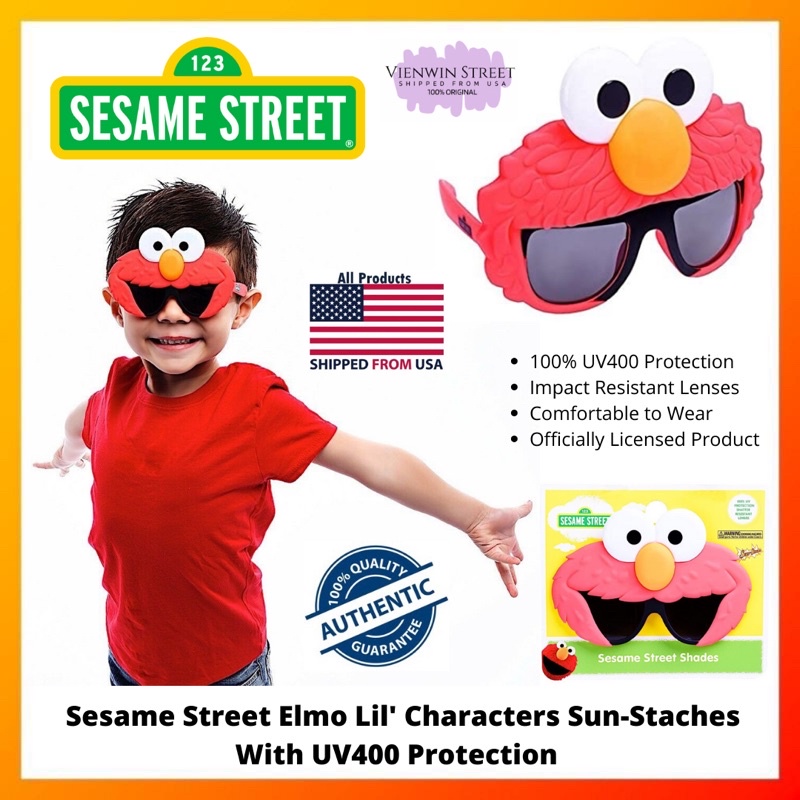 Sesame Street Elmo Lil' Characters Sun-Staches | Shopee Malaysia
