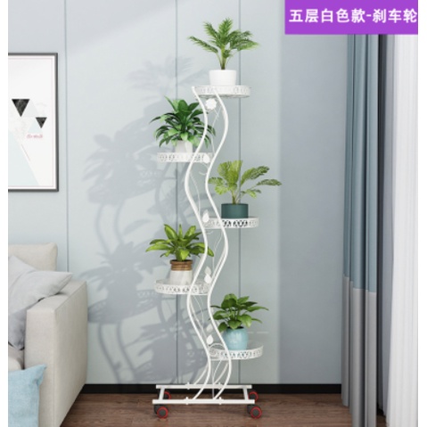 🌱 WITH WHEEL RODA Wood Plant Planter Stand Flower Display Rack Pot Rack ...