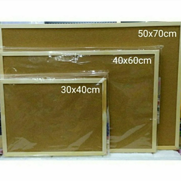 CORK BOARD BULLETIN BOARD Wooden Frame With Push Pin | Shopee Malaysia