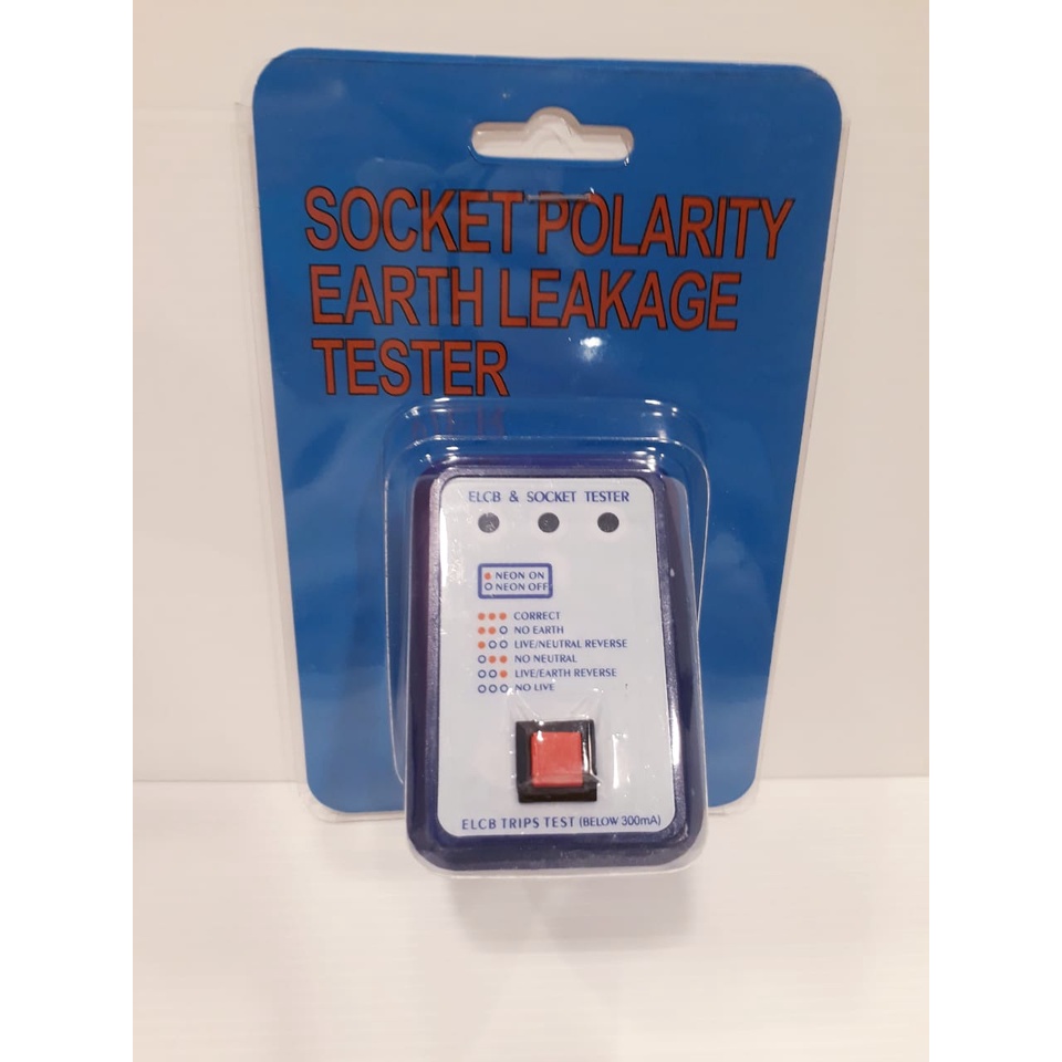 13 AMP ELCB & SOCKET TESTER TRIPS TEST ( 300mA)-1unit | Shopee Malaysia