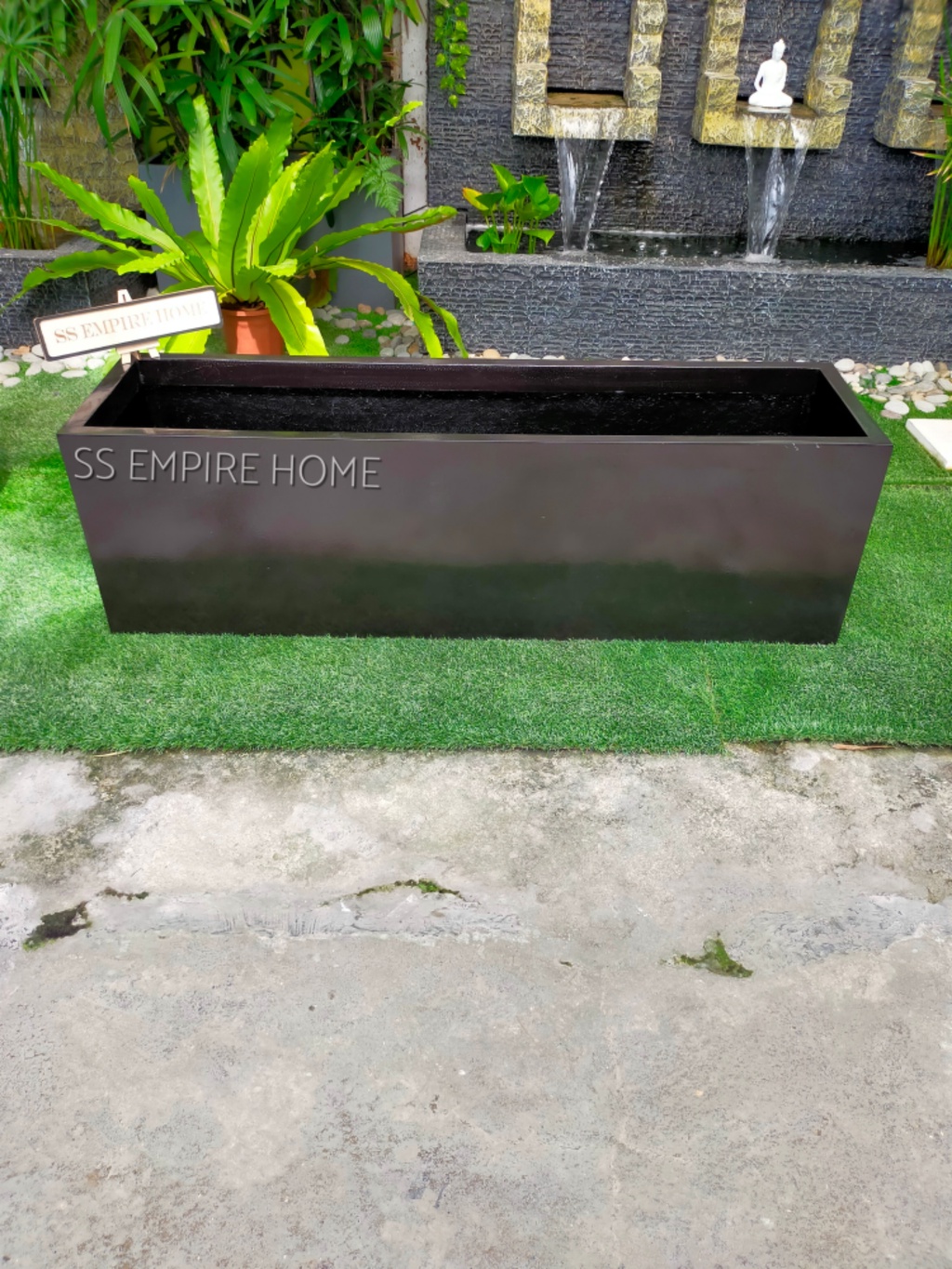 RUDI PB8 Fiberglass 5 Feet Custom Made Fence Planter Box Wall Divider ...