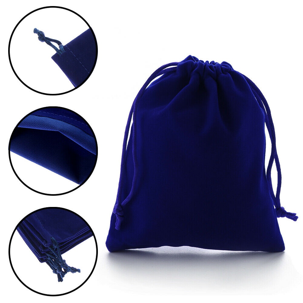 Velvet Drawstring Burlap Bag Linen Pouch Mini Jute Bag Gift Bag ...