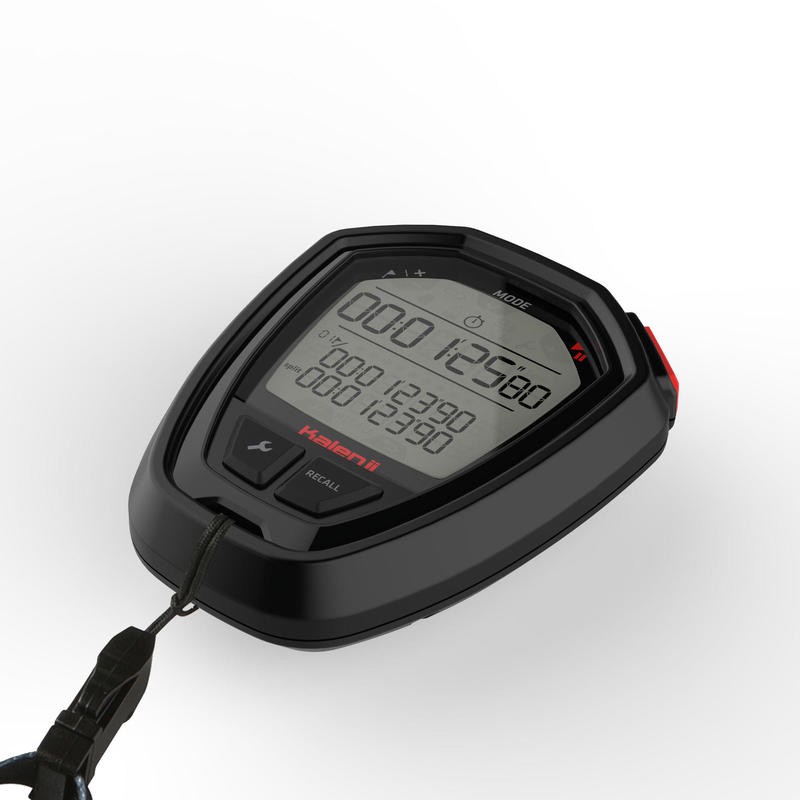 Kalenji Advanced Stopwatch Timer - Black x1 Athletes Time Interval ...