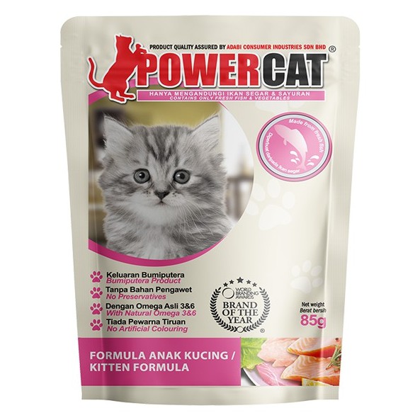 Powercat - Kitten Formula (Pouch) | Shopee Malaysia