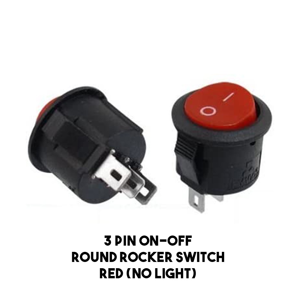[MaxShure] 2 Pin / 3 Pin Round Rocker Switch AC 240V SPST / SPDT On-Off ...