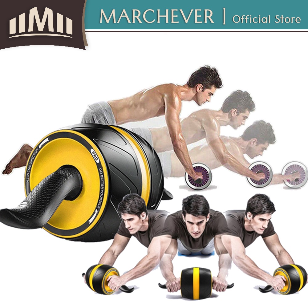 Power Stretch Wheel Auto Spring Back Abdomen ABS Roller Ab Roller Six ...